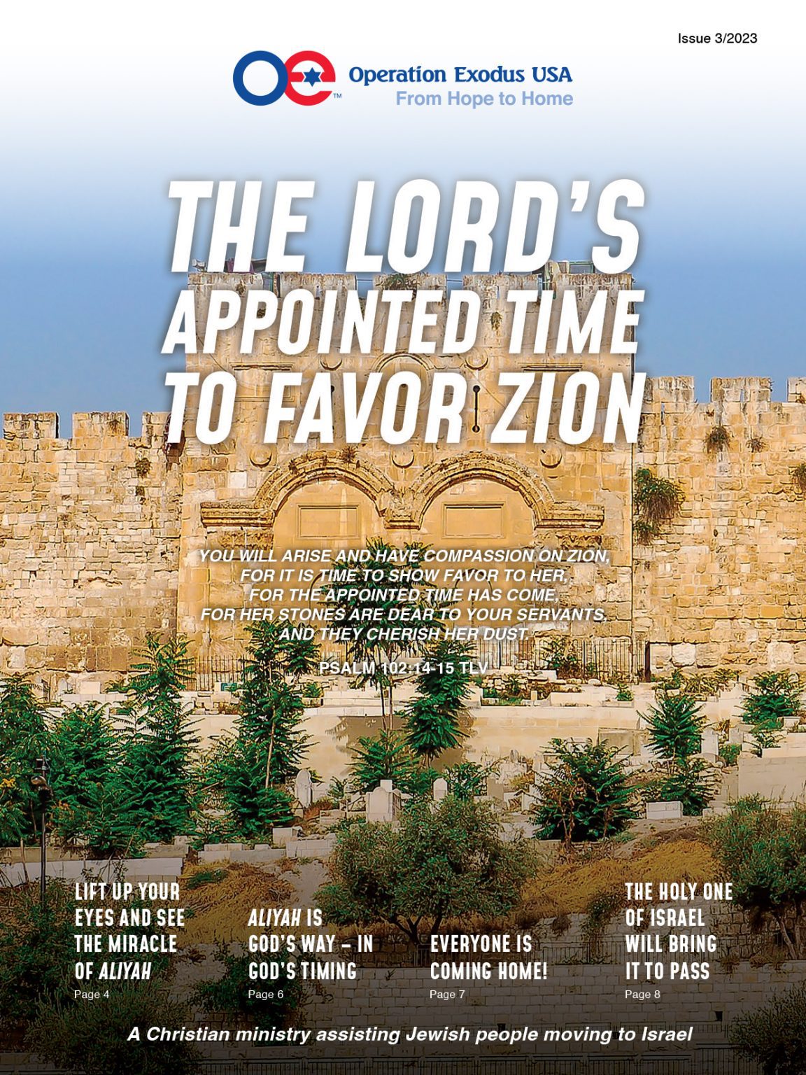 Newsletters - Operation Exodus USA - Helping Jewish people make Aliyah